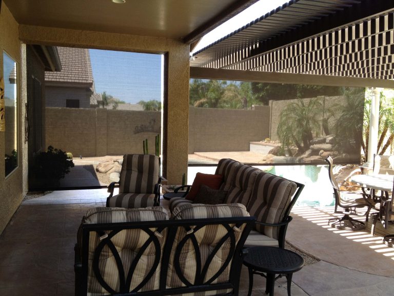 Roll Down Patio Shades Phoenix | AAA Sun Control